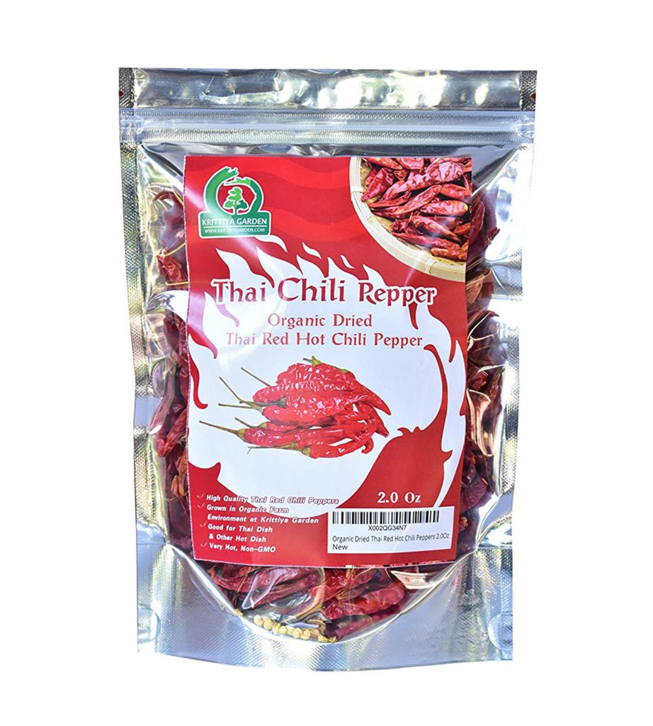 Thai Red Hot Chili Peppers 2.0Oz - Krittiya Garden World