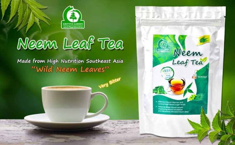 Wild Neem Leaf Tea 60-Teabags - Krittiya Garden World