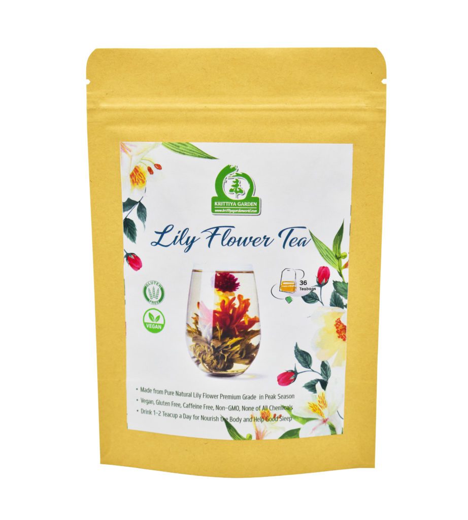 Lily Flower Tea 36-Teabags (1.9oz) - Krittiya Garden World