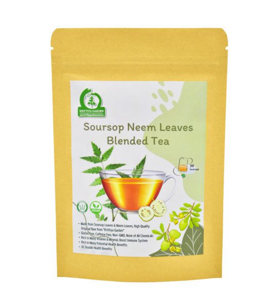 Soursop Neem Leaves Blended Tea 36-Teabags (1.9oz) - Krittiya Garden World