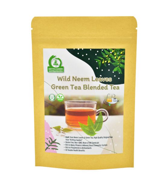 Wild Neem Leaves Green Tea Blended 36-Teabags (1.9oz) - Krittiya Garden ...